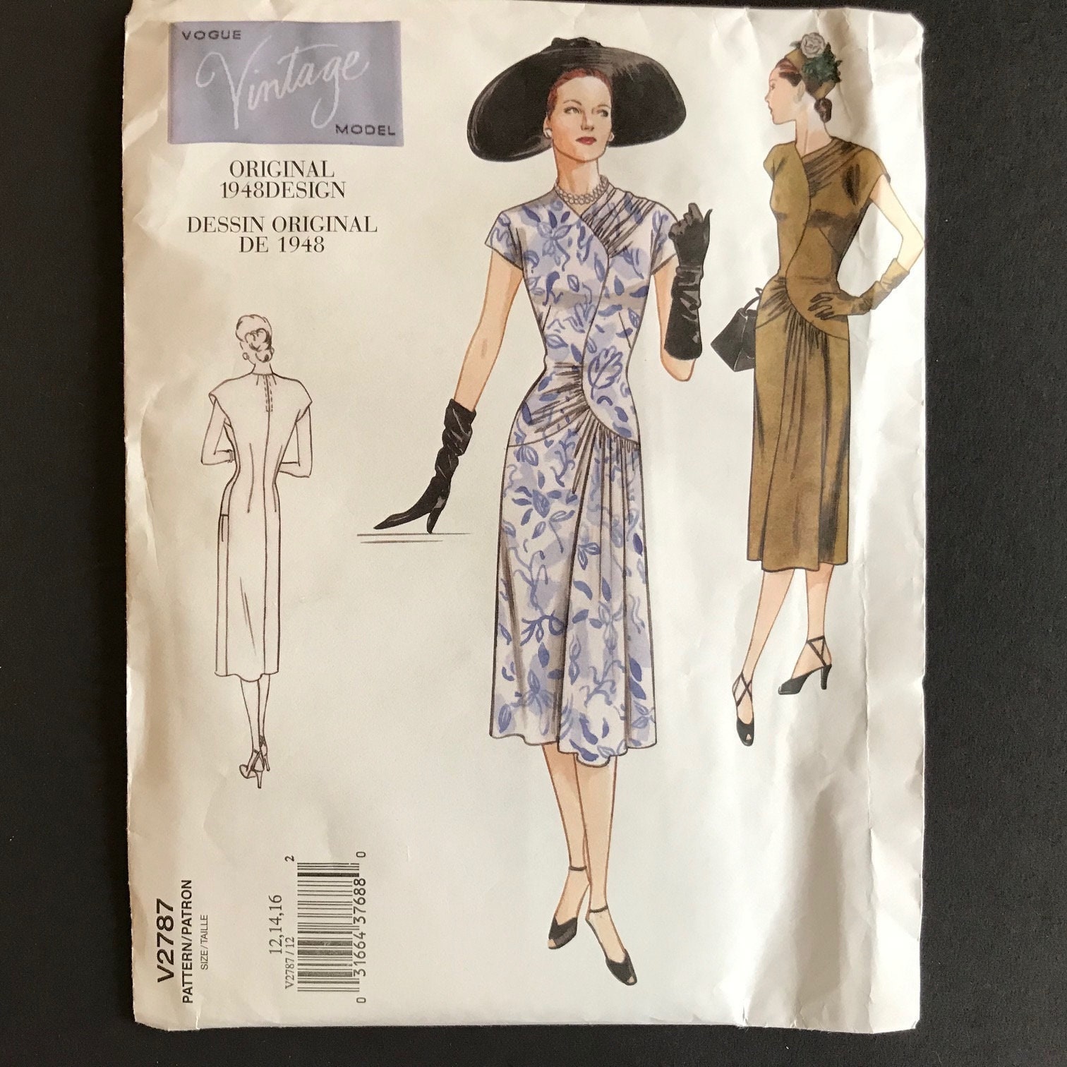 Sewing & Fiber Craft Supplies & Tools Sewing Vogue V2787 2787 Original ...