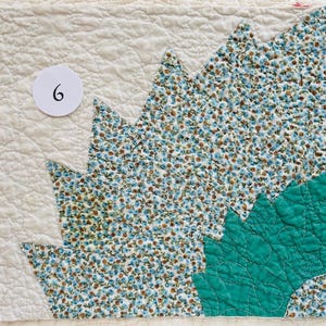 Fan Quilt Squares, Some Feed Sack Fabrics, Cutter Quilt, Hand Stitched ...