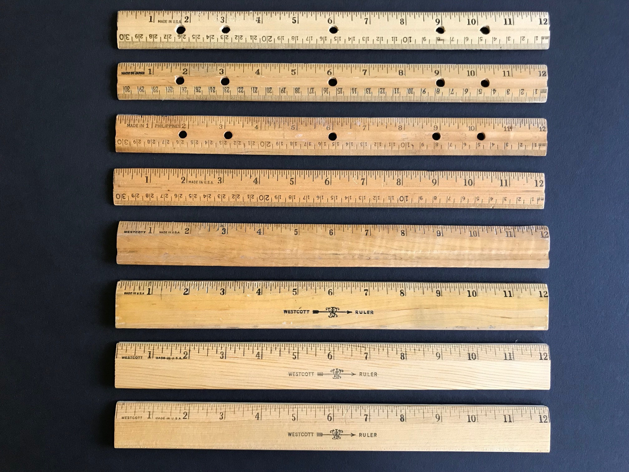 Vintage Wooden Ruler