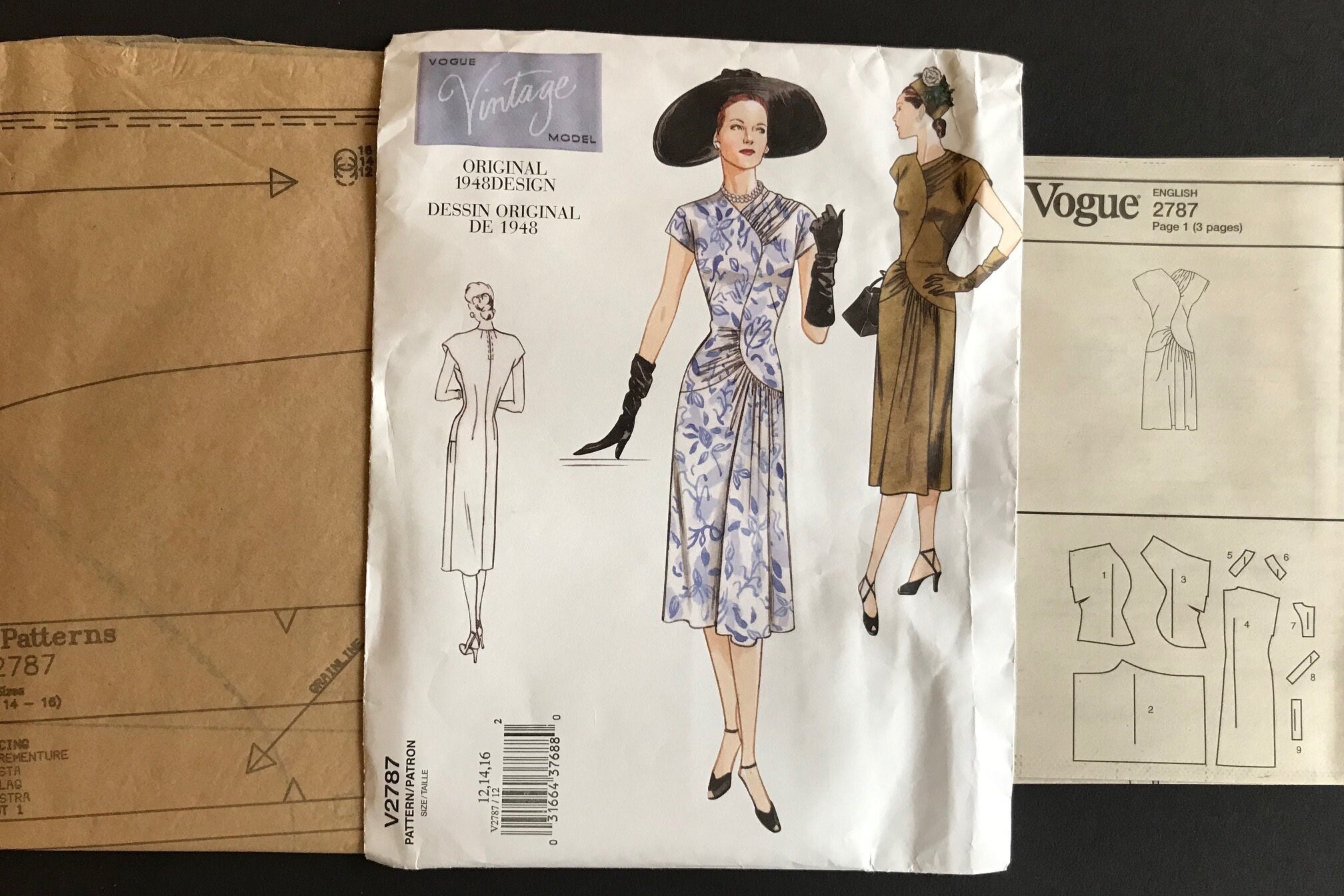 Sewing & Fiber Craft Supplies & Tools Sewing Vogue V2787 2787 Original ...