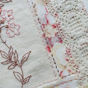 Blush Slow Stitch/embroidery Kit With Full-color Instructions, Floss ...