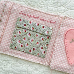 Needle Book Slow Stitch Kit, Sewing Roll Hussif Kit W Slow Stitching ...
