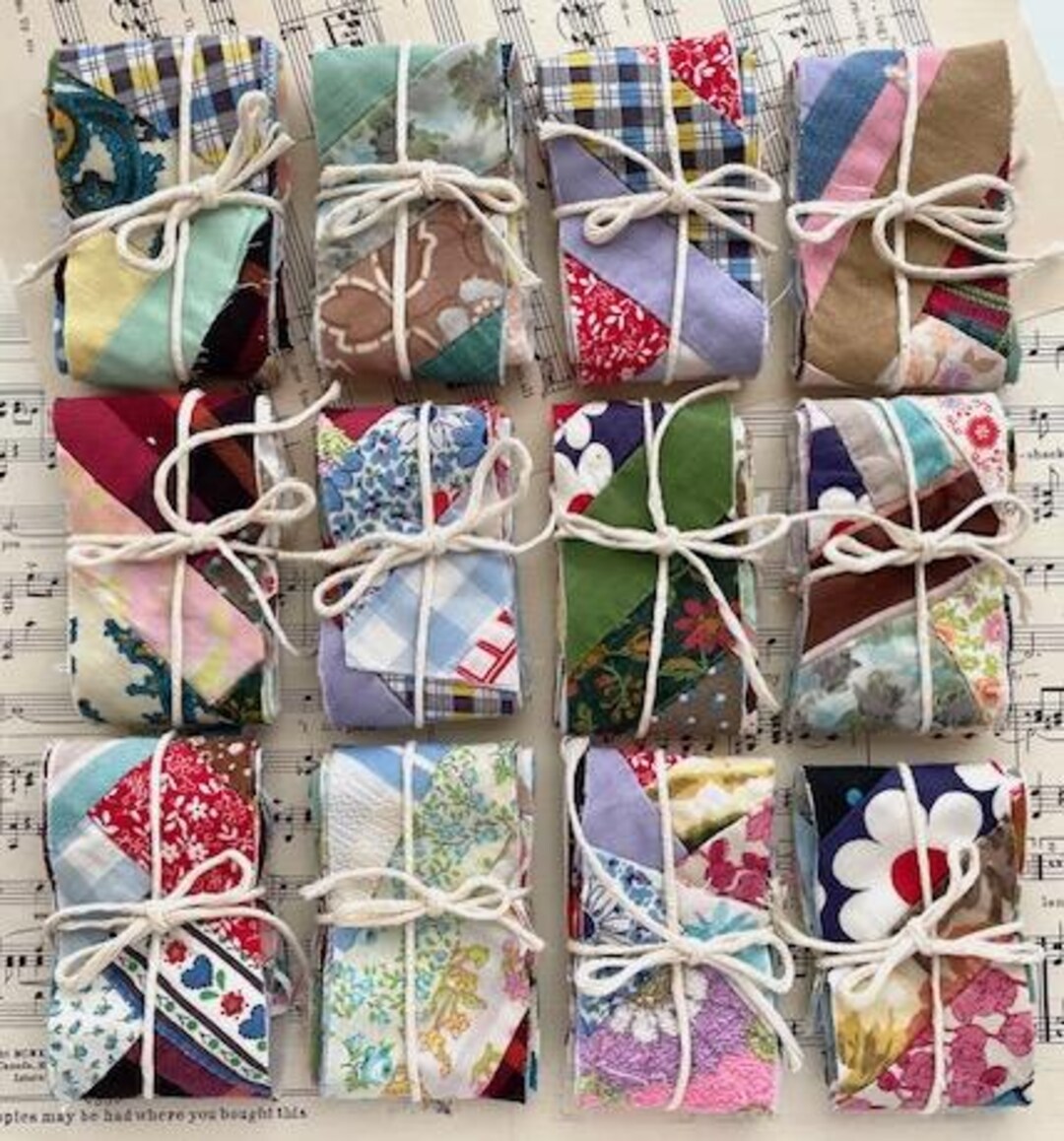 Snippet Roll, Quilt Roll, Cutter Quilt Strips for Collage, Mixed Media ...