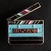 Glow in the Dark Timecode Film Slate Movie Clapper Enamel Pin! Great ...