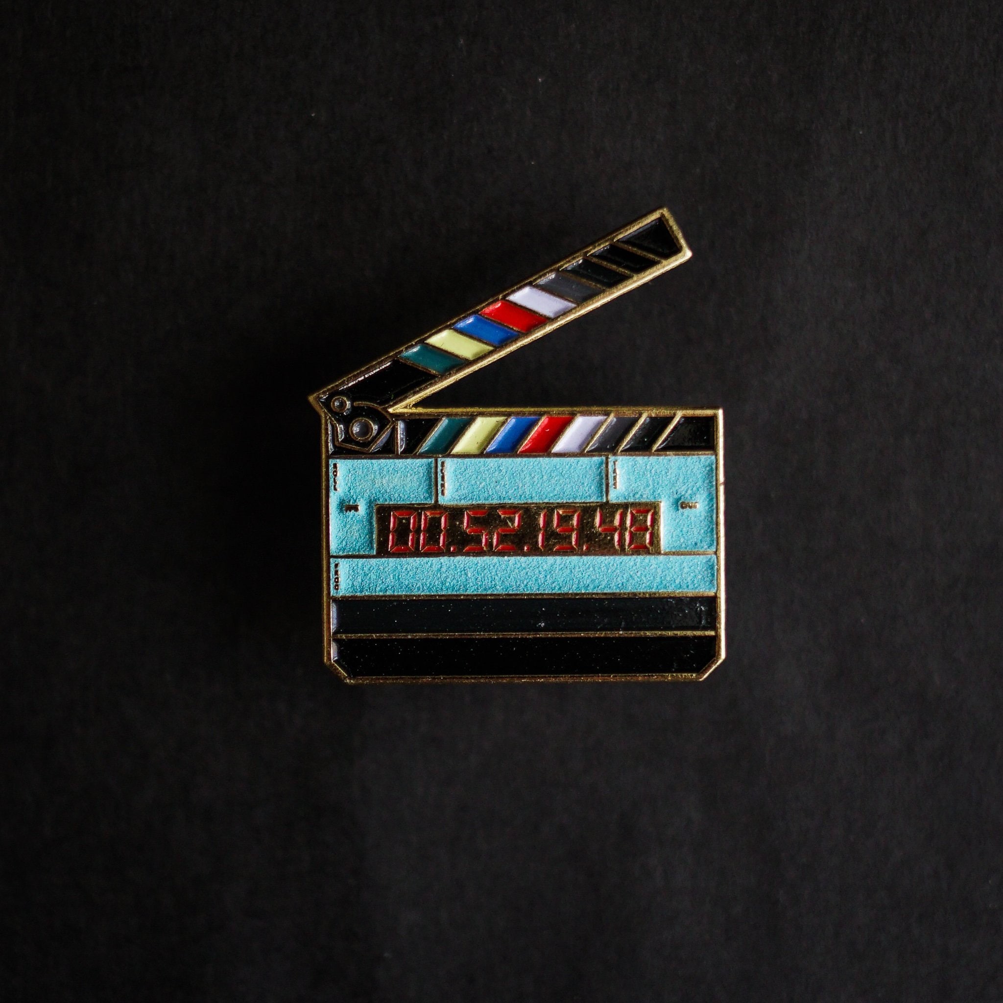 Glow in the Dark Timecode Film Slate Movie Clapper Enamel Pin - Etsy