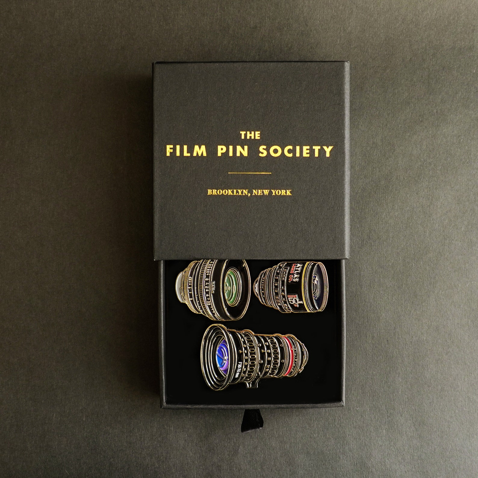 Cinema Lens Box Enamel Pin Box Set! Perfect Gift for Filmmakers, Movie ...