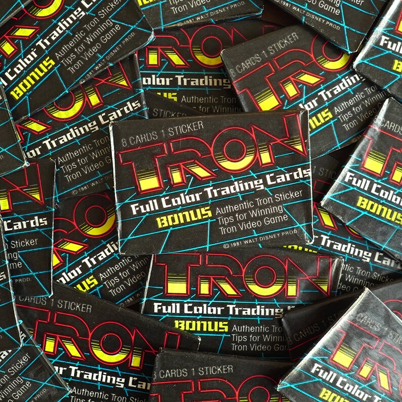 Vintage 1981 Tron Movie Trading Cards Pack. Nostalgia 80s Wax - Etsy
