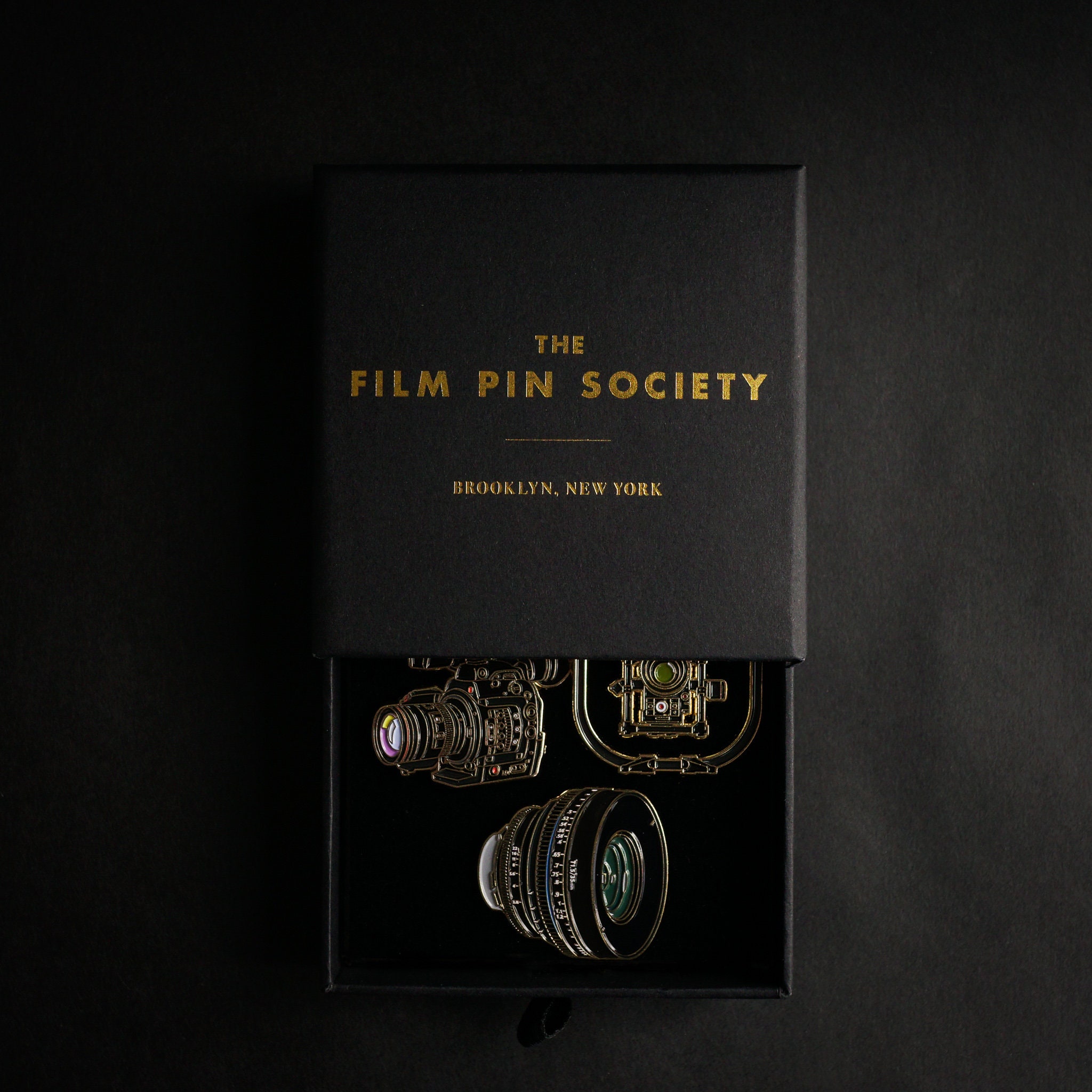 Documentary Camera Package Enamel Pin Box Set for Film and Video Lovers ...