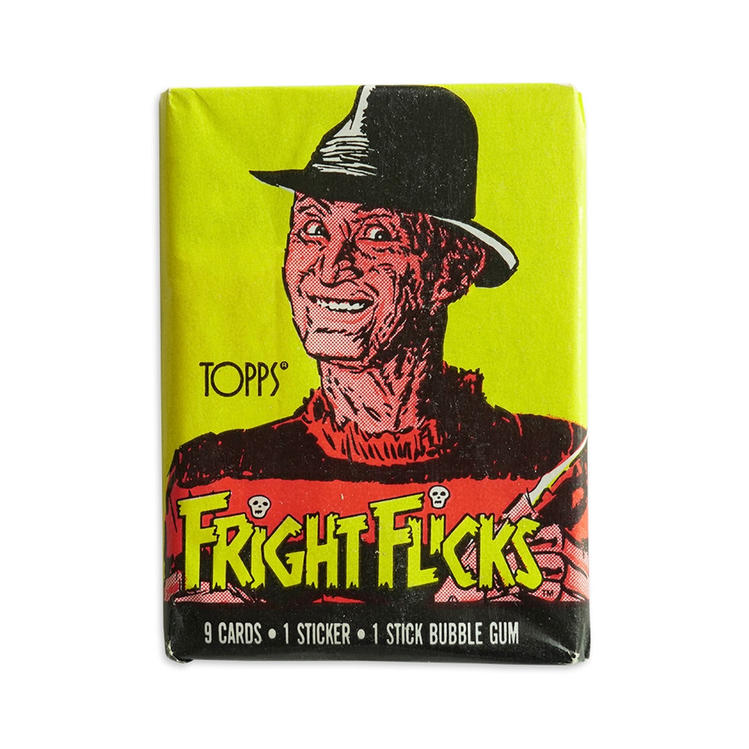 Fright Flicks Vintage Topps Movie Trading Cards Wax Pack. Nostalgia 80s ...