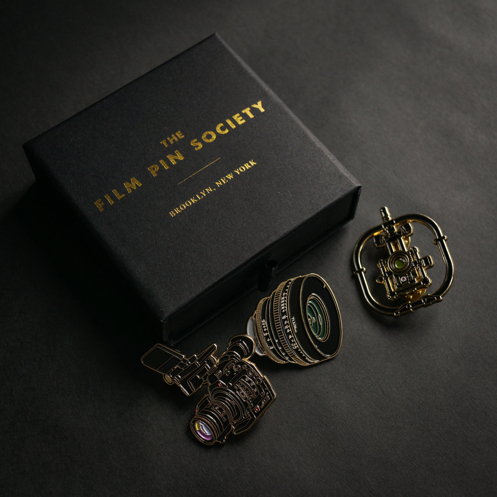 Documentary Camera Package Enamel Pin Box Set for Film and Video Lovers ...