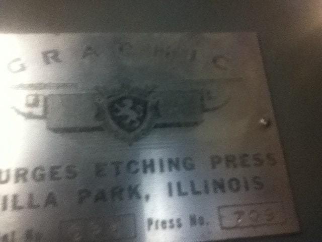 Motorized Etching Press by Sturges Model CP4 - Etsy