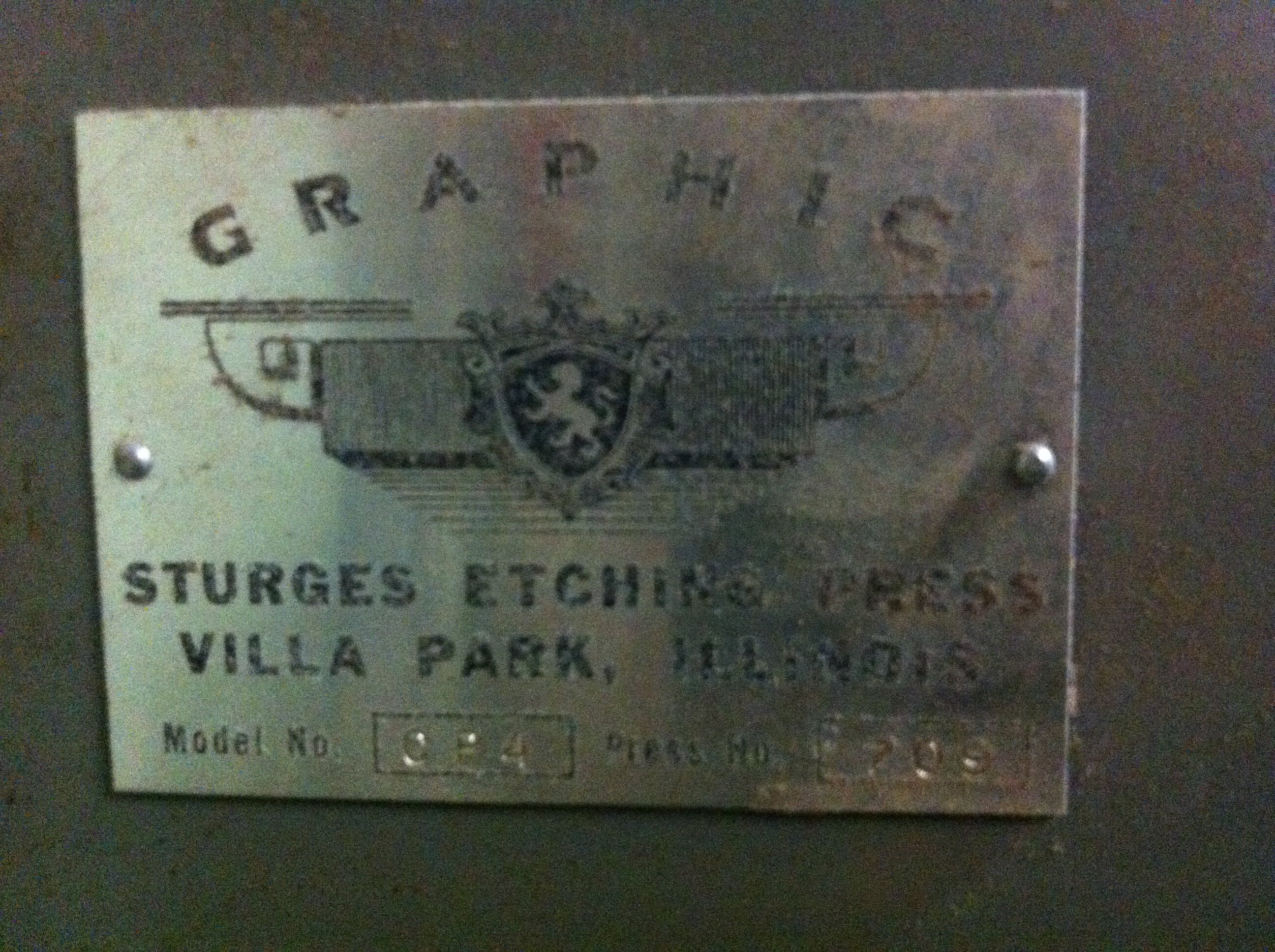 Motorized Etching Press by Sturges Model CP4 - Etsy