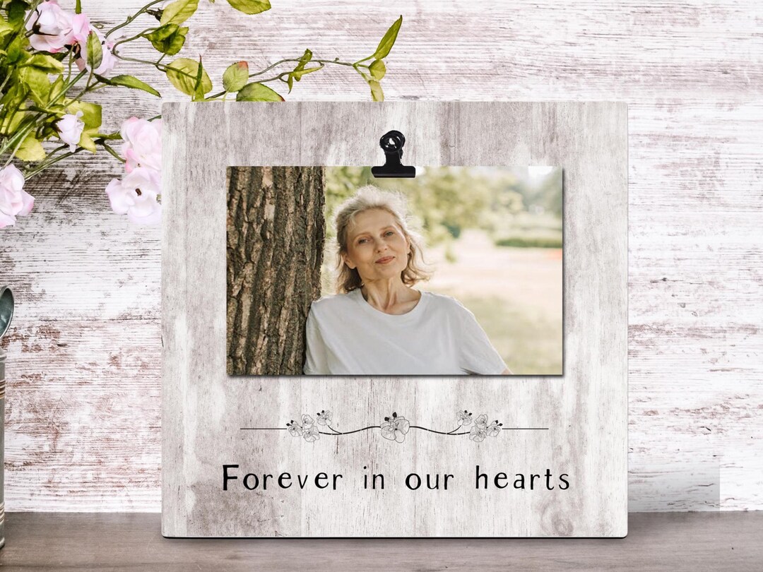 Personalized Memorial Picture Frame With Clip: Sympathy Gift - Etsy
