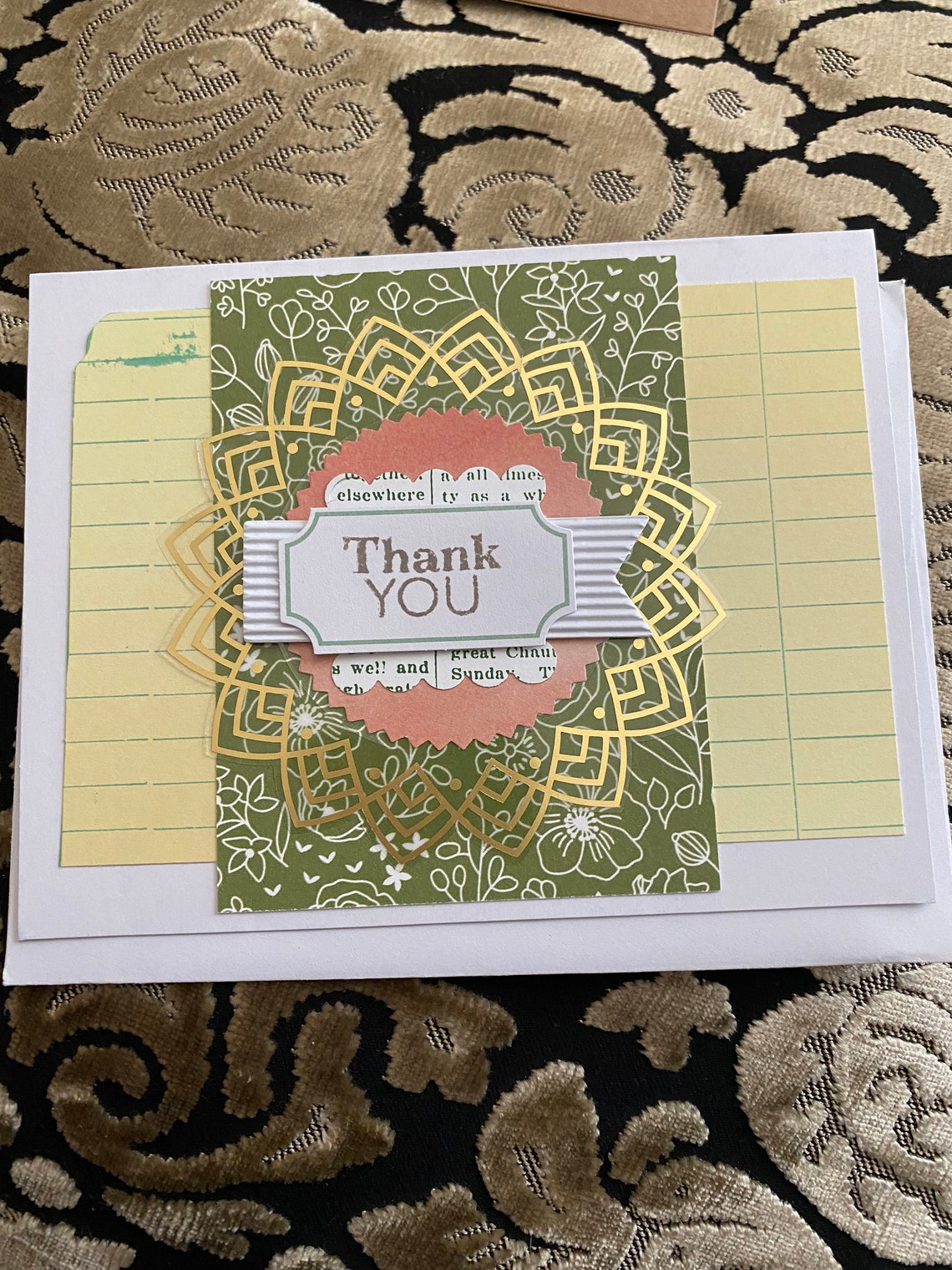 Handmade Thank You Notes set of 4 | Etsy