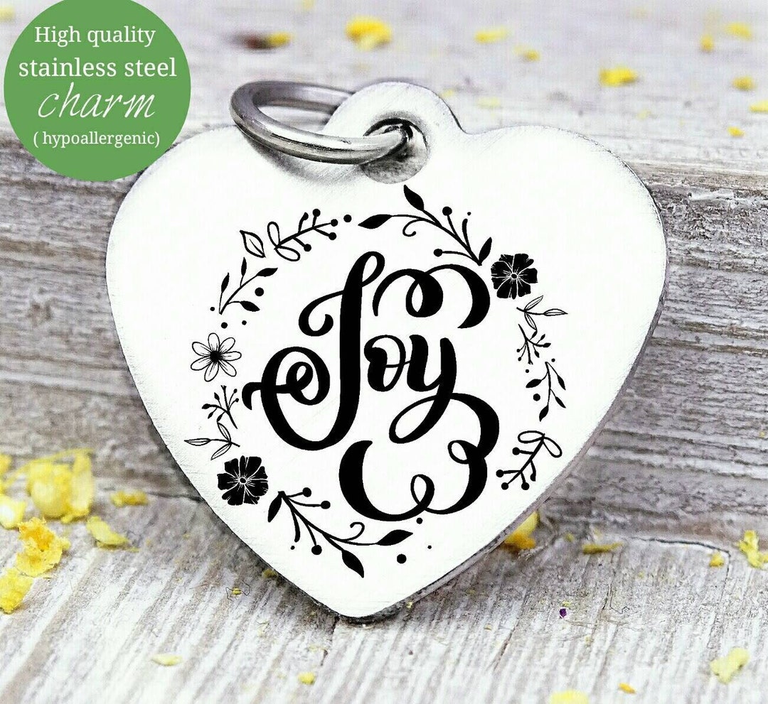Joy, Choose Joy Charm, Holiday, Joy, Joy Charm, Steel Charm 20mm Very ...