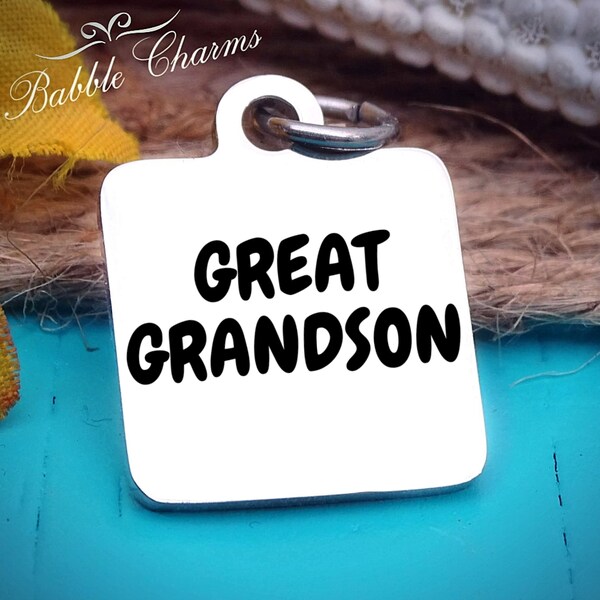 Grandson Charm - Etsy