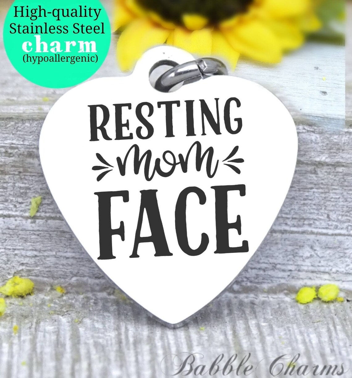Resting Mom face let mom rest mom charm mother mama | Etsy