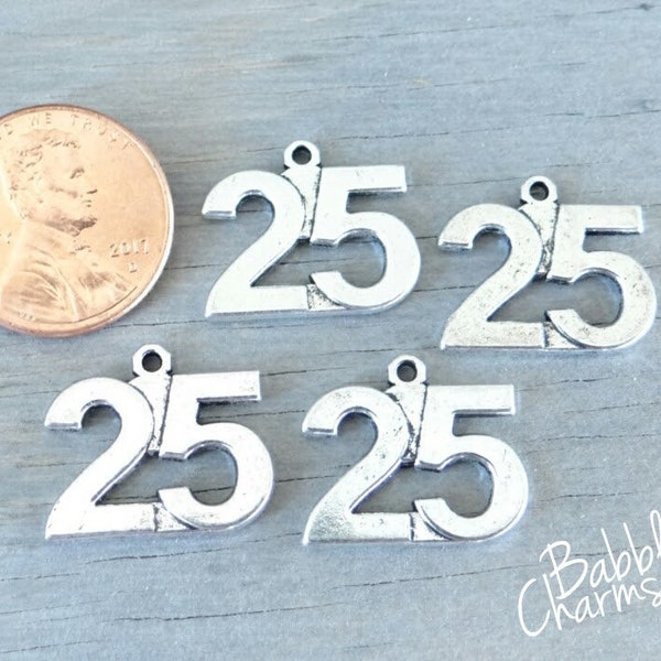Number Charms - Etsy
