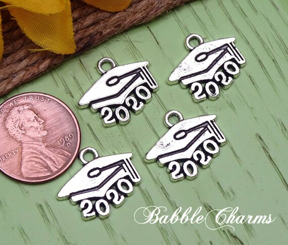 6 pc 2020 charm graduation cap graduation Charms wholesale | Etsy