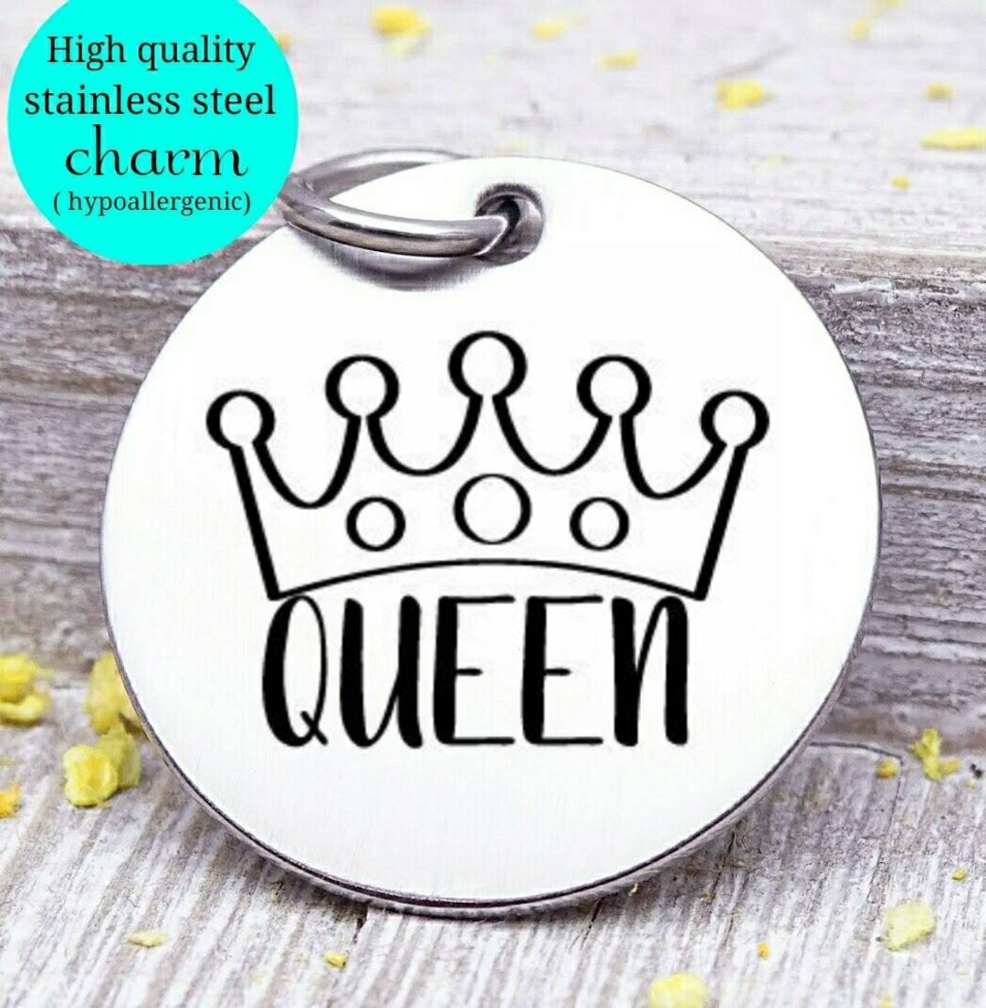 Queen Queen Princess Royalty Mom Charms Steel Charm 20mm - Etsy
