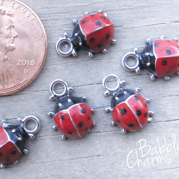 Ladybug Charms - Etsy