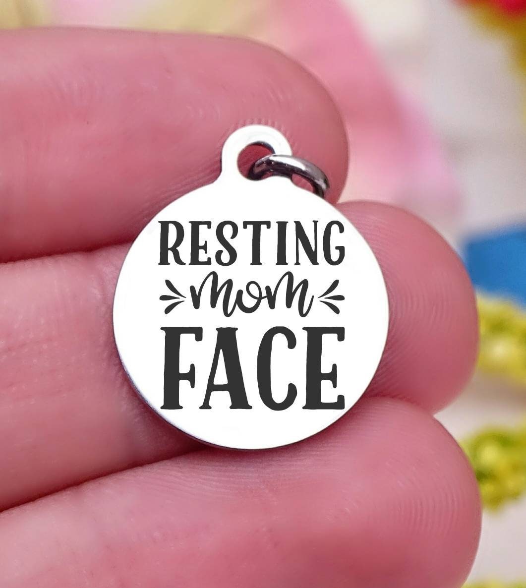Resting Mom Face Let Mom Rest Mom Charm Mother Mama | Etsy
