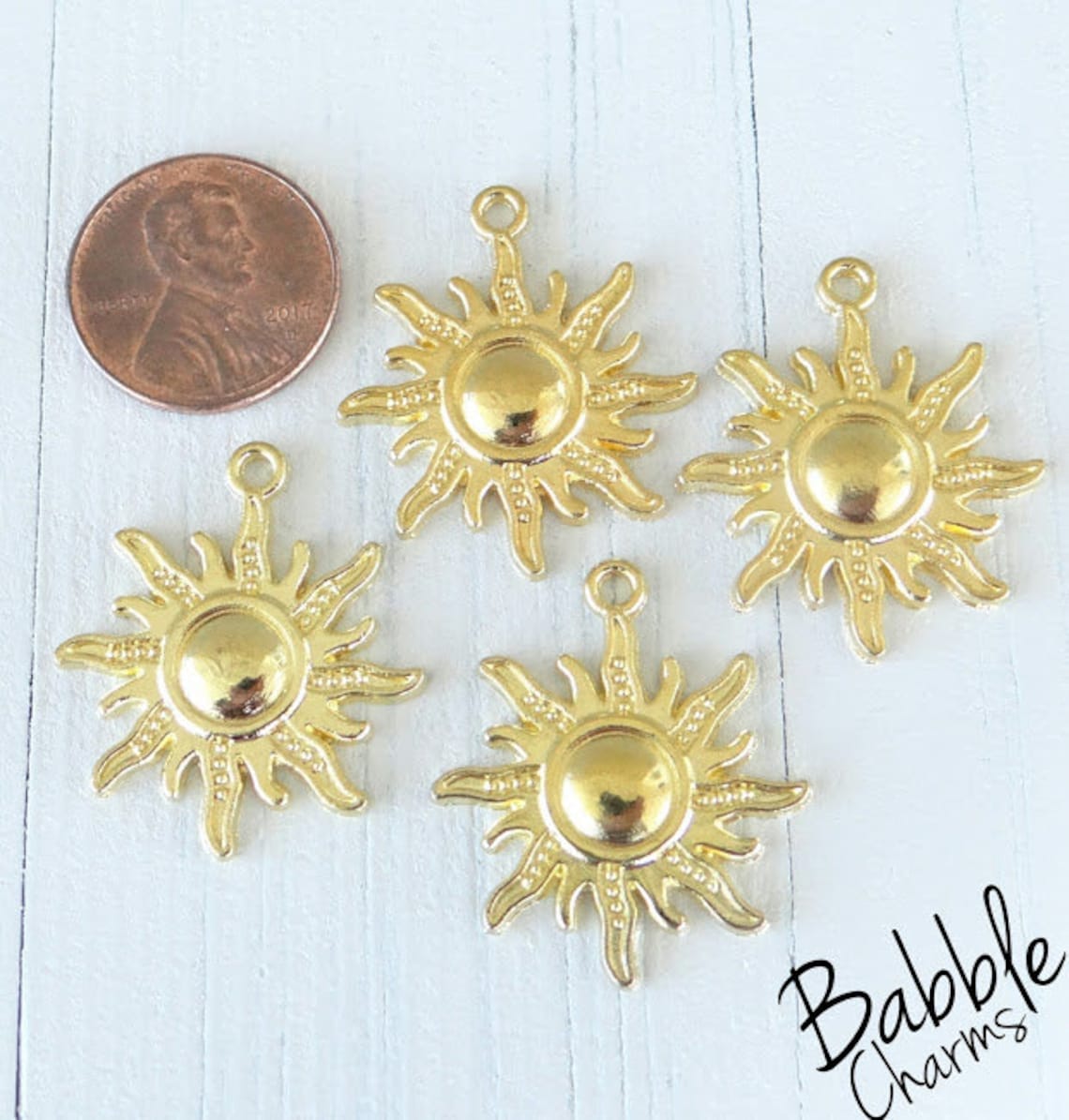 12 pc Sun sun charm. Alloy charm very high quality.Perfect | Etsy