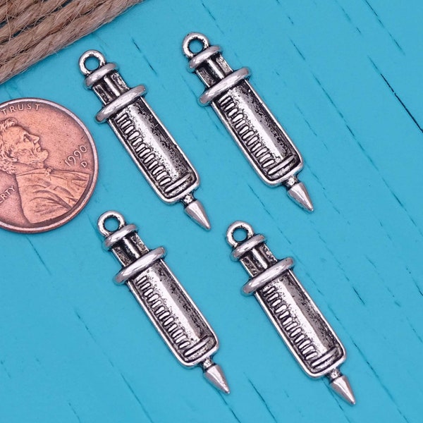 Syringe Needle Charm - Etsy