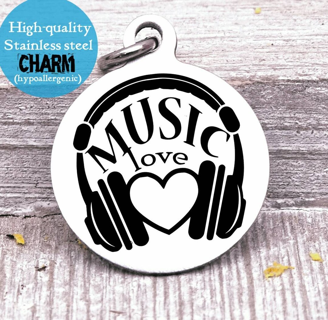 Music Charm Music Treble Clef Music Charms Steel Charm - Etsy