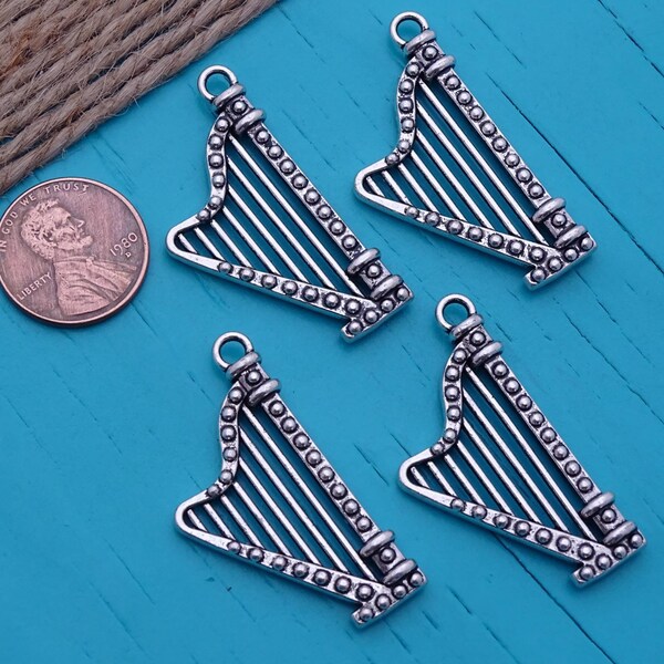 Harp Charms - Etsy