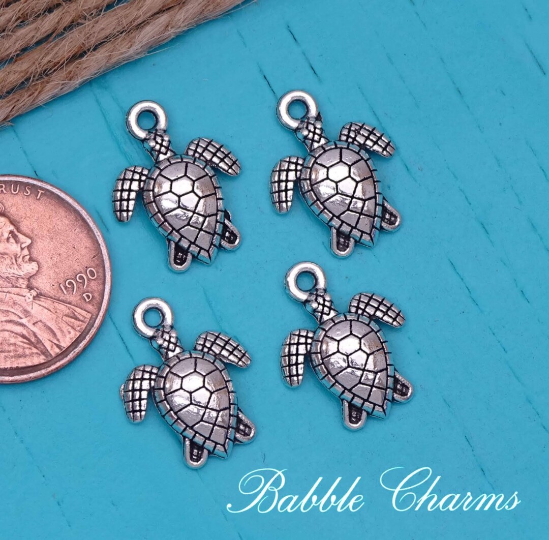 12 Pc Turtle Charm, Turtle, Sea Turtle, Charms, Wholesale Charm, Charm ...