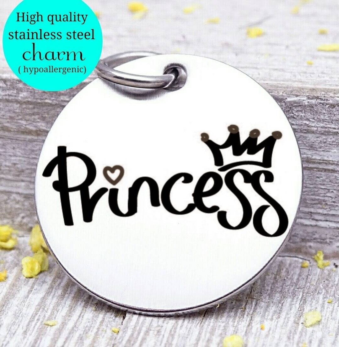 Princess, Princess Charm, Little Princess Charm, Steel Charm 20mm Very ...