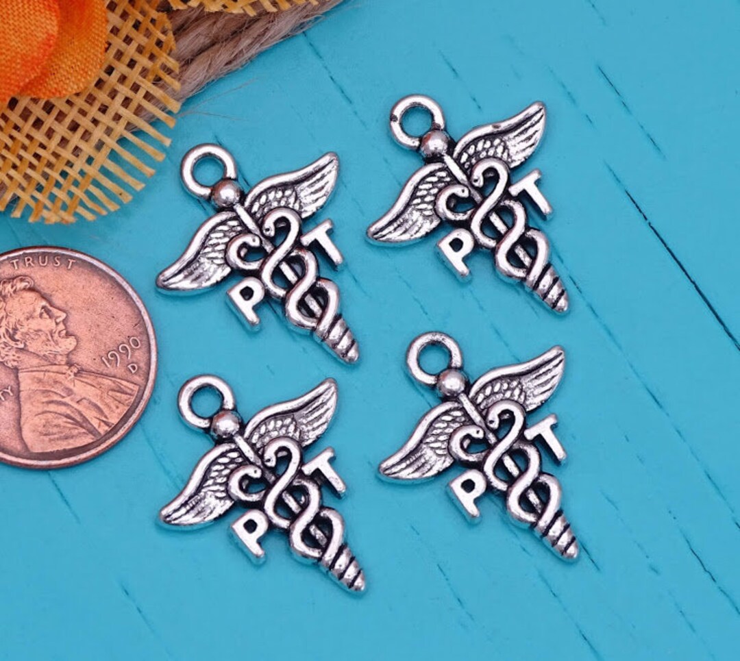 12 Pc PT Charm Physical Therapist PT Charms Wholesale - Etsy