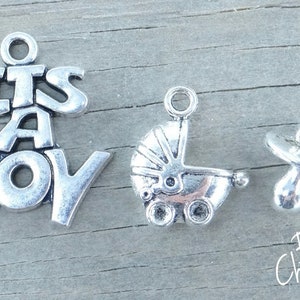It's a Boy Charm It's a Boy New Baby Charms. Alloy - Etsy