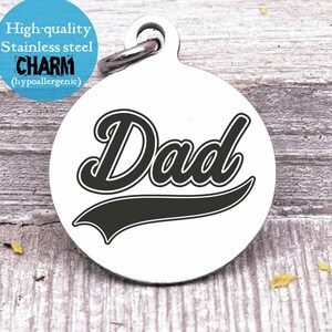 Dad Charm Best Dad Ever Dad Dad Charm Father's Day - Etsy