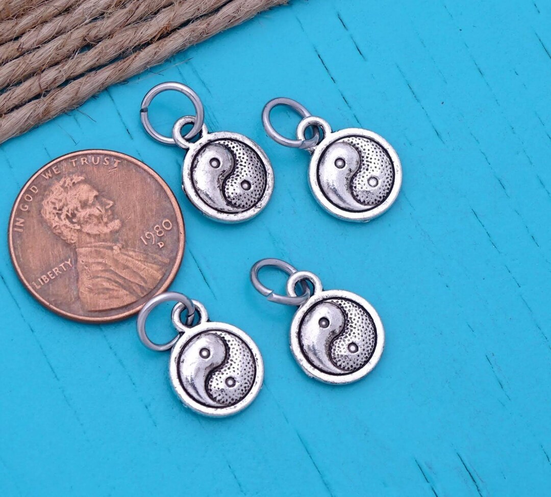 12 Pc Yin Yang Charms Yin Yang Ying Yang Charms Wholesale - Etsy