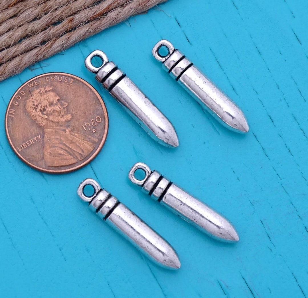 Bullet Charm Bullet Gun Charm Ammunition Charm Wholesale - Etsy