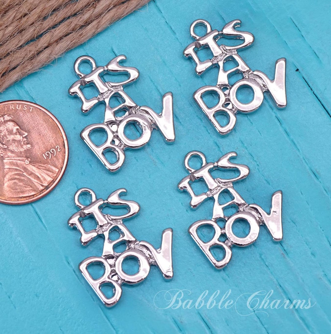 12 Pc It's a Boy Charm It's a Boy New Baby Charms. - Etsy