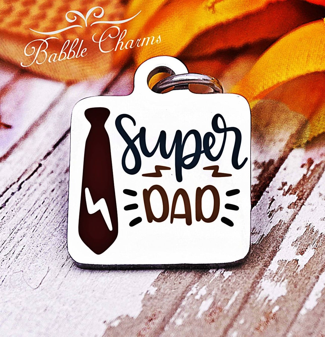 Dad Charm Best Dad Ever Dad Dad Charm Father's Day - Etsy