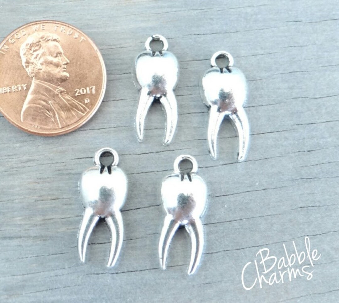 12 Pc Tooth Charm Tooth Dental Charm Charms Wholesale - Etsy