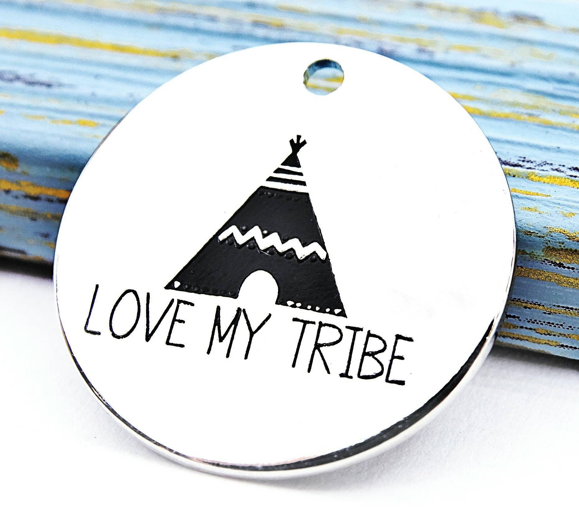 Love My Tribe Tribe Charm My Tribe Boho Charm Alloy Charm | Etsy