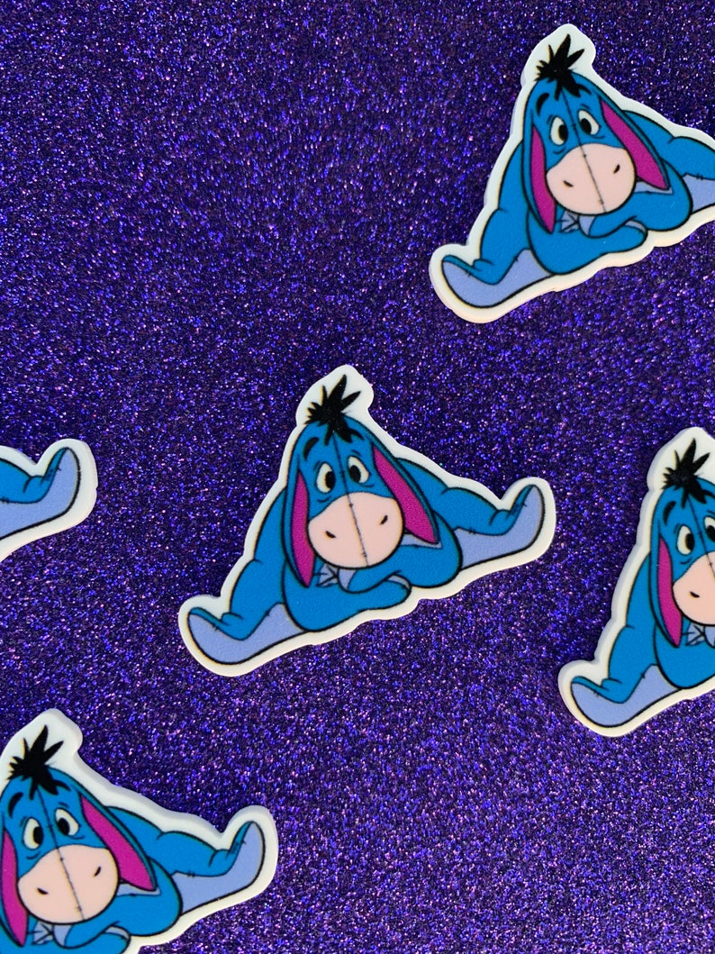 5pc. Eeyore Planar Flatback Cabochon Bow Center Flat Back - Etsy