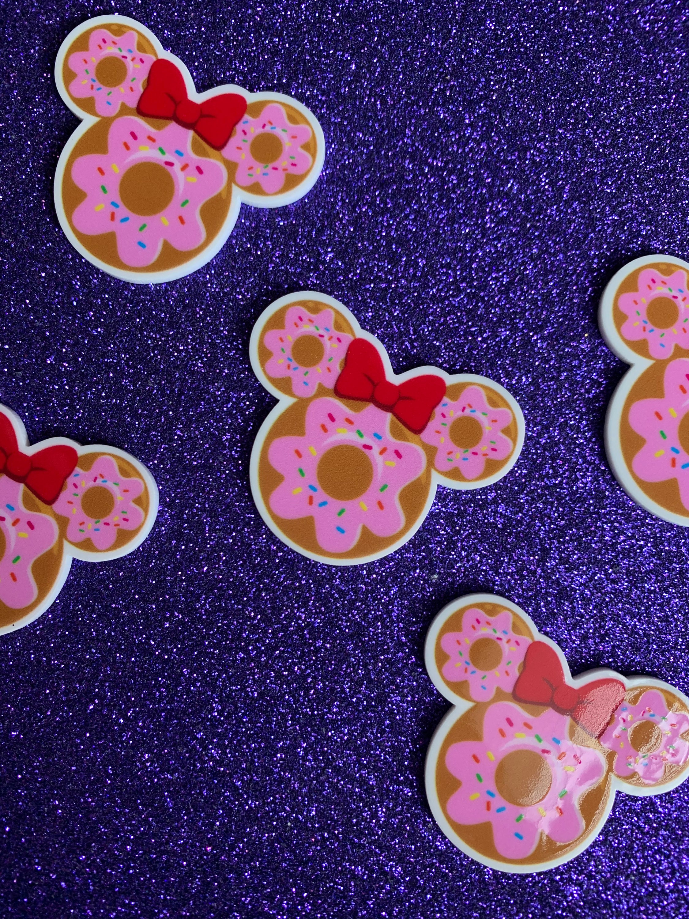 5pc. Mickey Mouse and Minnie Mouse Donut Lollipop | Etsy