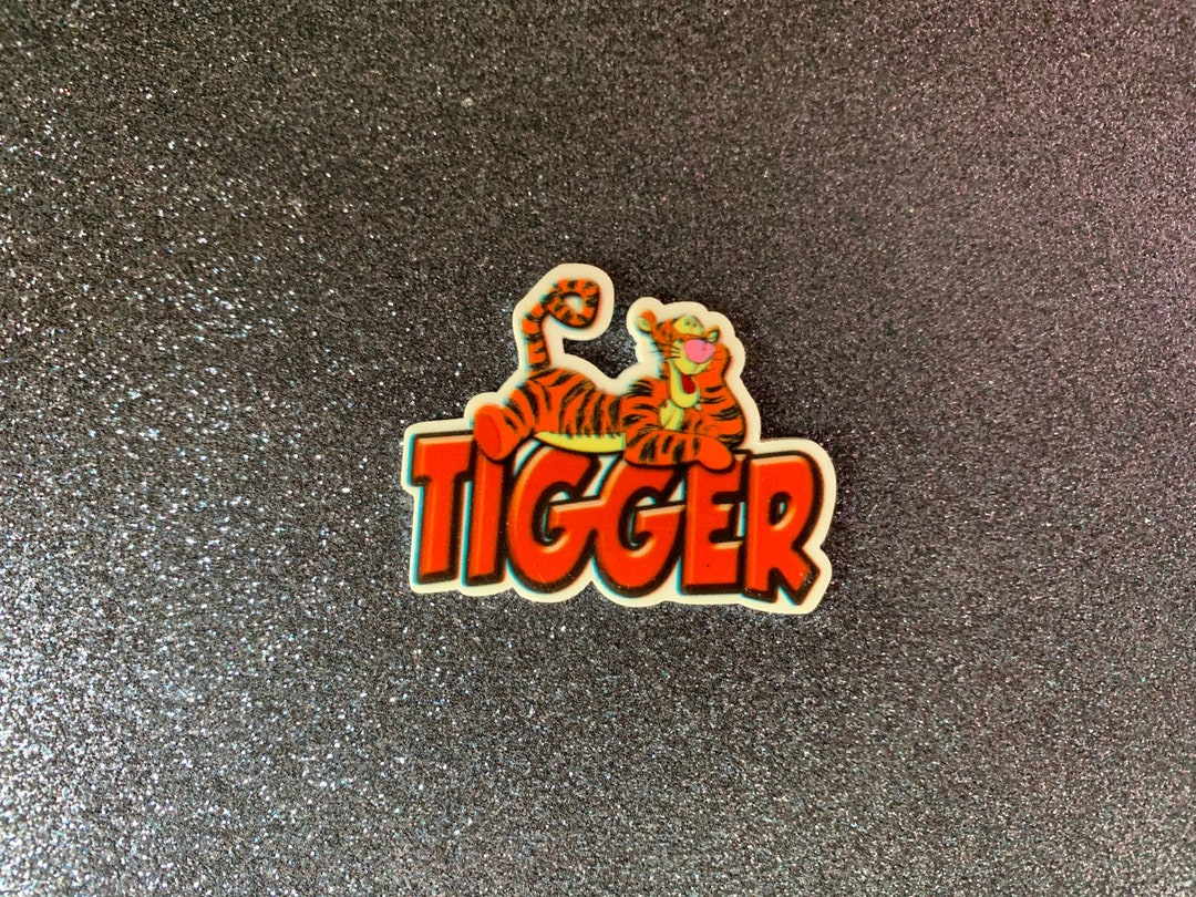 5pc. Tigger Resin, Planar, Flatback, Cabochon, Bow Center, Slime Charm ...