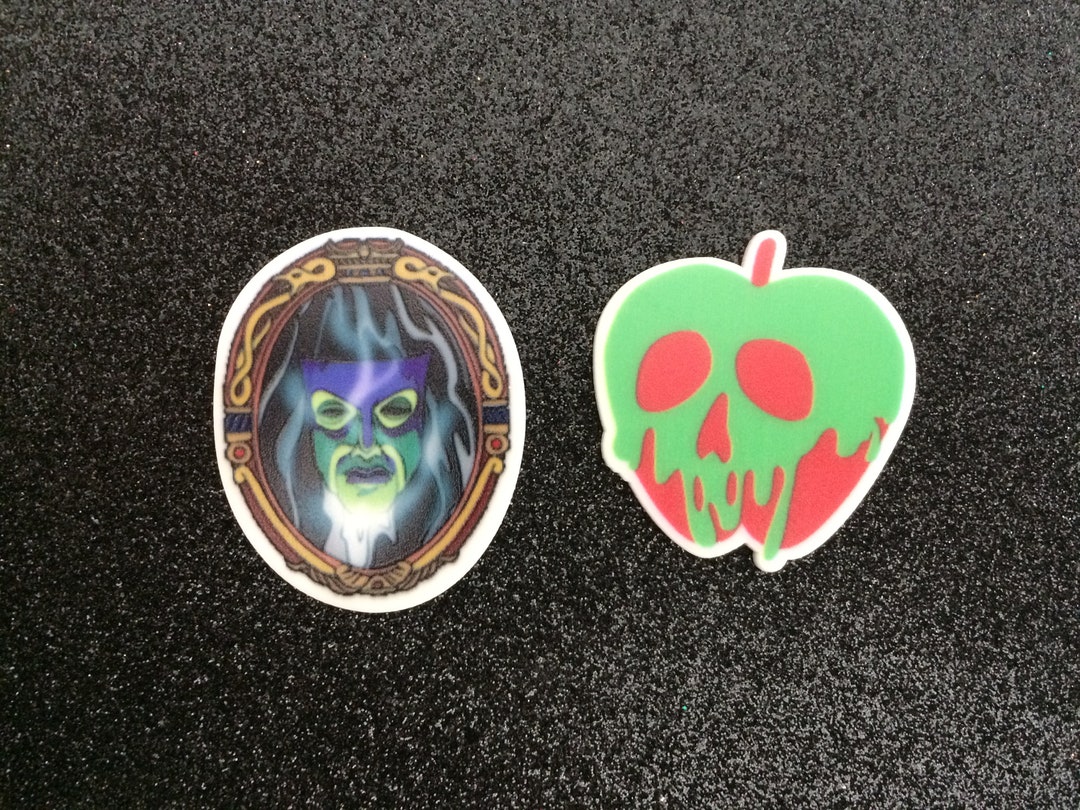 8pc. Poison Apple, Evil Queen, Mirror Mirror on the Wall Resin Planar ...