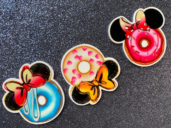 6pc. Mickey Mouse and Minnie Mouse Donut Lollipop - Etsy