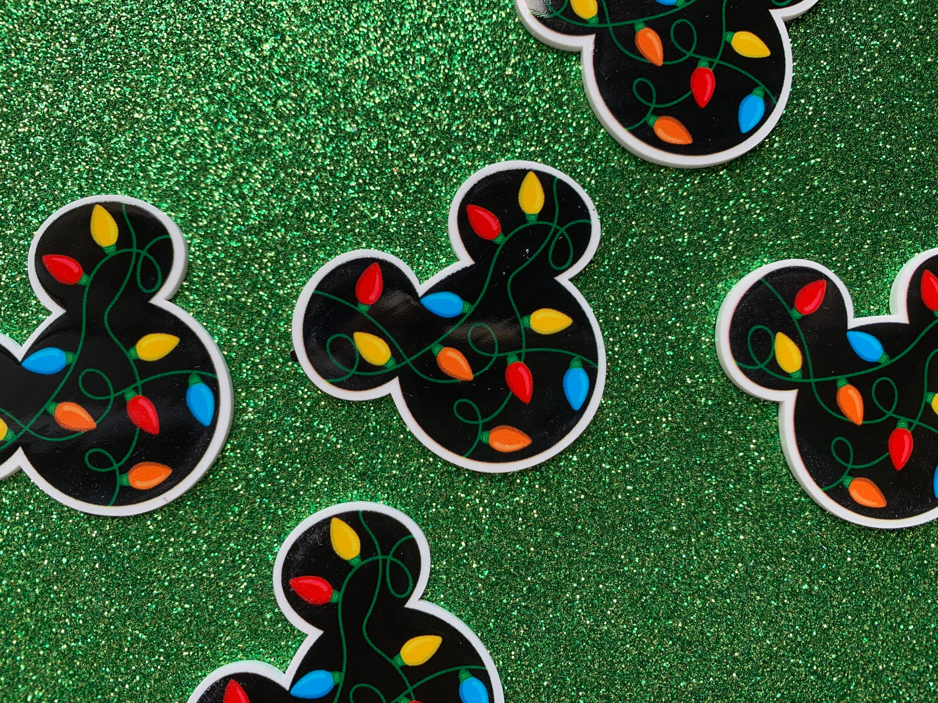 5pc. Mickey Mouse and Minnie Mouse Christmas, Candy Cane, Disneyland ...