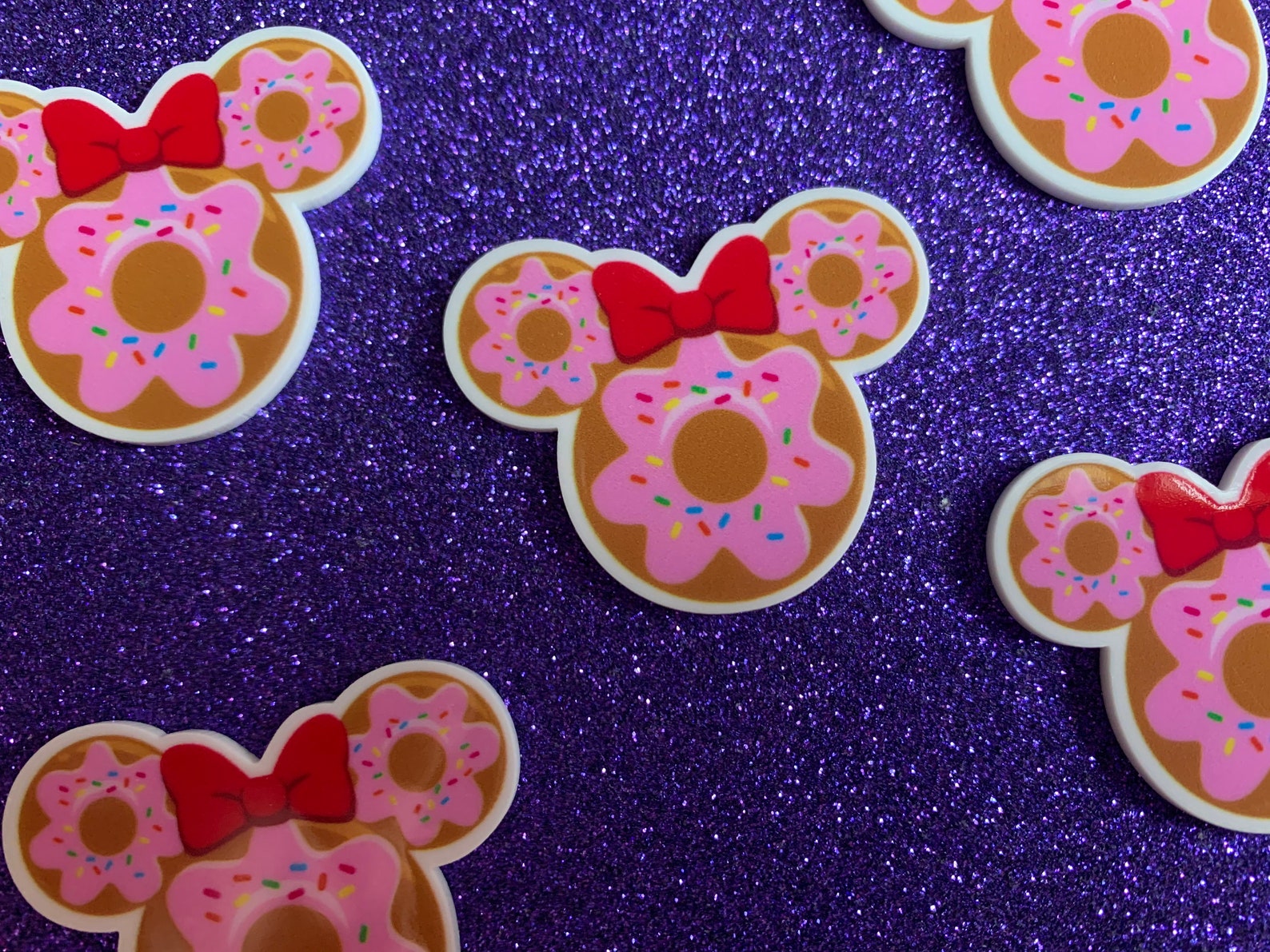 5pc. Mickey Mouse and Minnie Mouse Donut Lollipop - Etsy