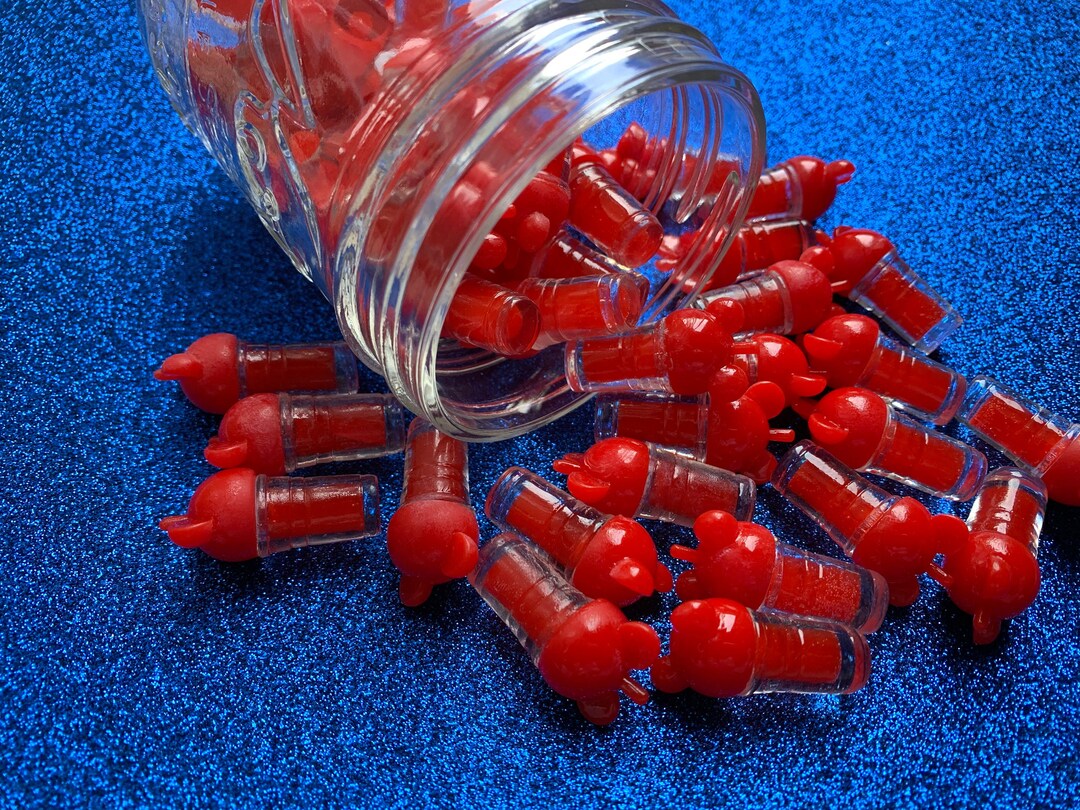 8pc. Mickey Mouse and Minnie Mouse Red Slushies, Disneyland, Planar ...