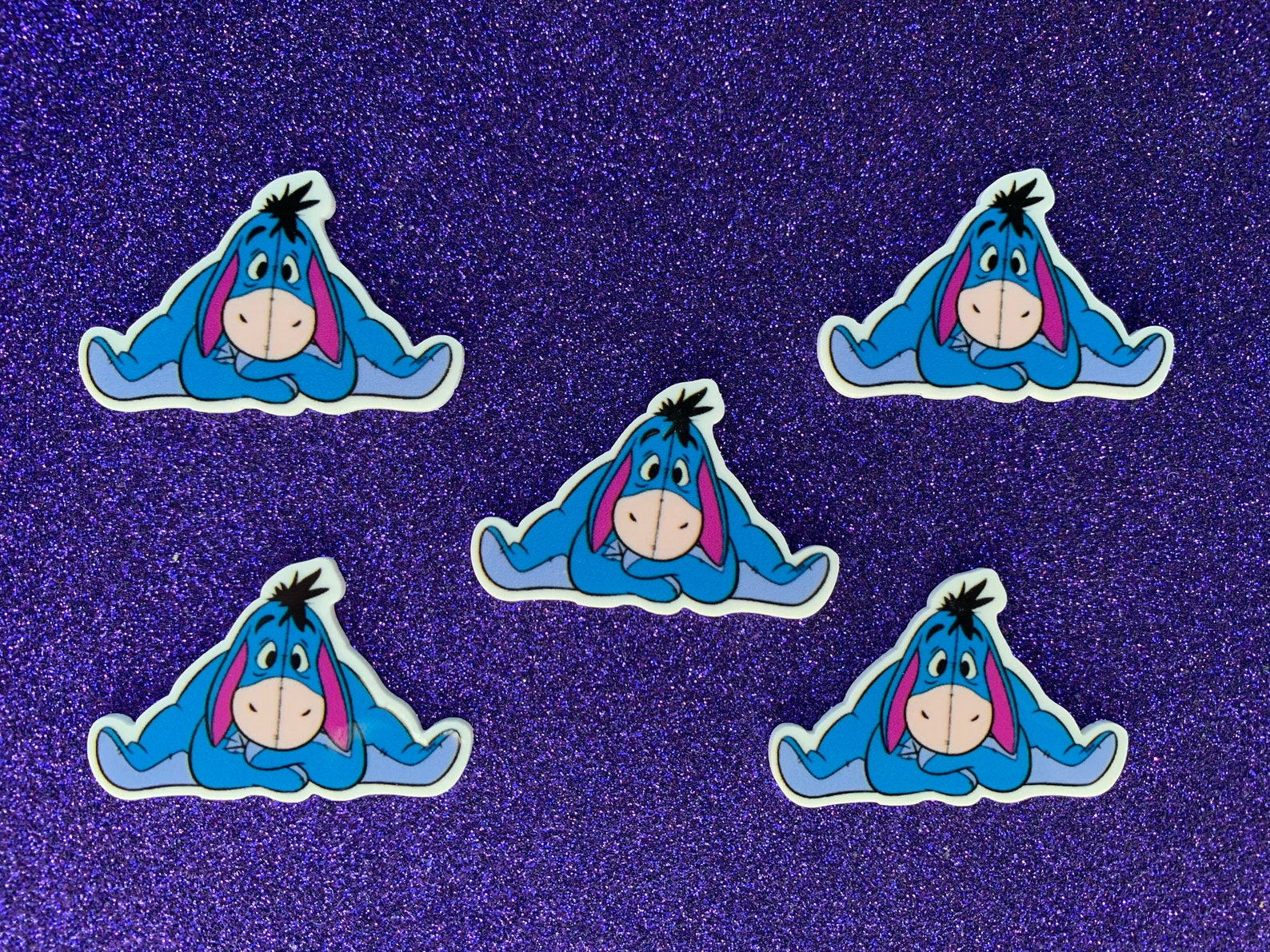 5pc. Eeyore Planar Flatback Cabochon Bow Center Flat Back - Etsy